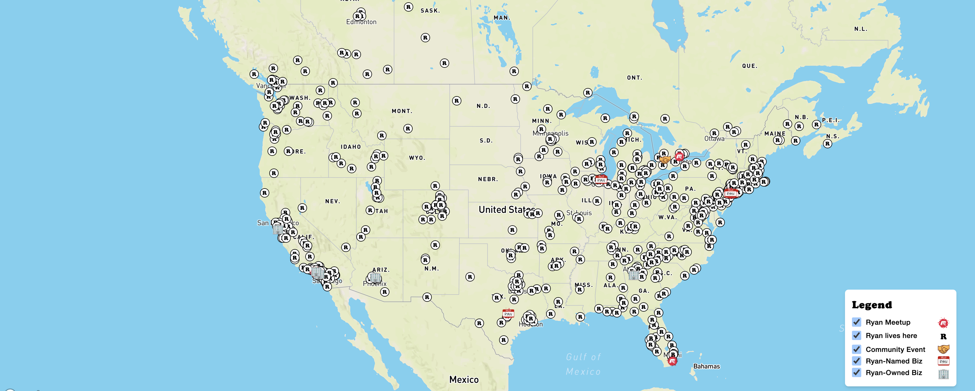 Ryan Meetup - Map